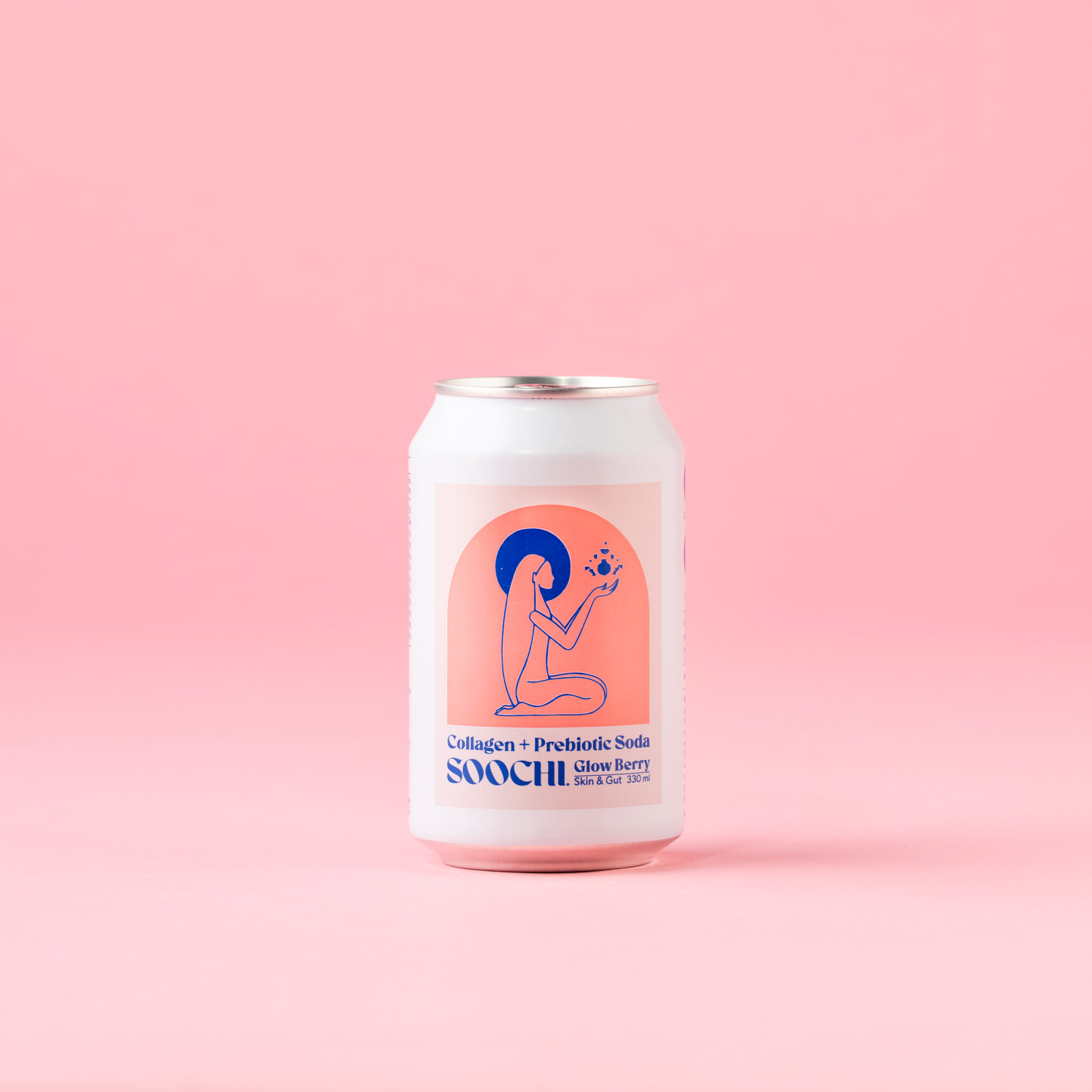 Soochi Drinks - Collagen + Prebiotic Soda - Glow Berry - On-Schedule